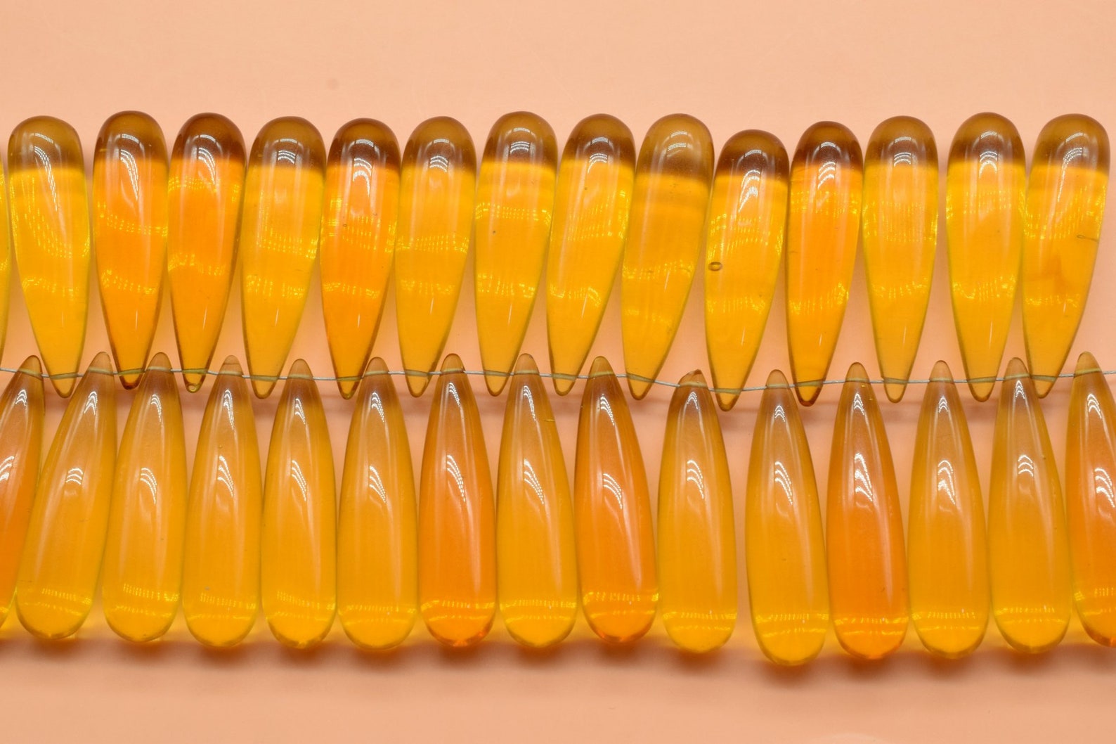 Citrine Long Drop 8x30mm Smooth Brioletteslong Drop Shape - Etsy