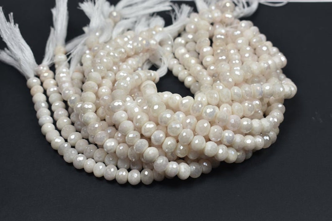 Natural Silverite Faceted 10mm Beads,silverite Rondelle Beads,silverite ...