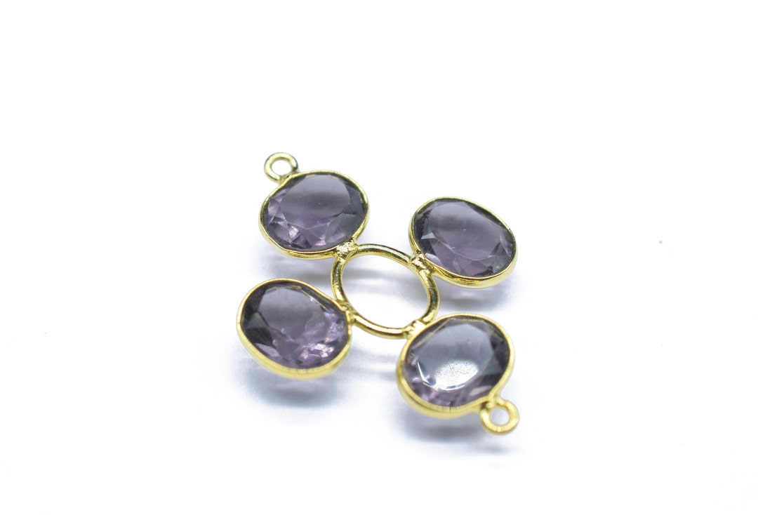 Amethyst Gemstone Component/faceted Cut Stones/earring Component ...