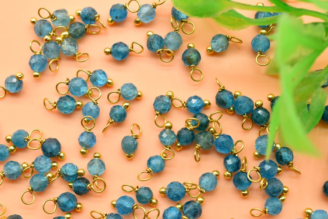 Neon Apatite Single Wire Wrapped Beads,necklace Components,apatite ...