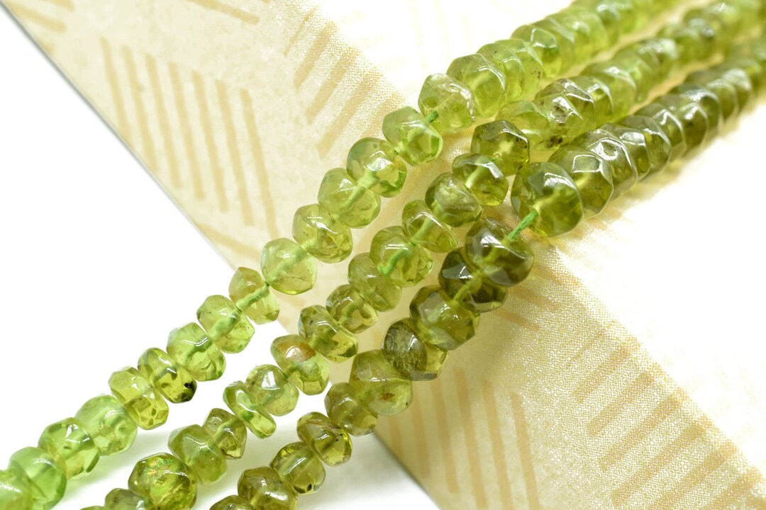 AAA Quality Peridot Smooth Faceted Beads 3mm to 5mm,green Peridot Beads ...