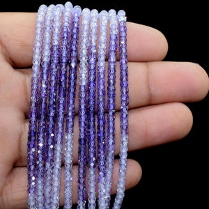 5 String of Multi Stone Necklace,natural Precious Cubic Zircon Gemstone ...