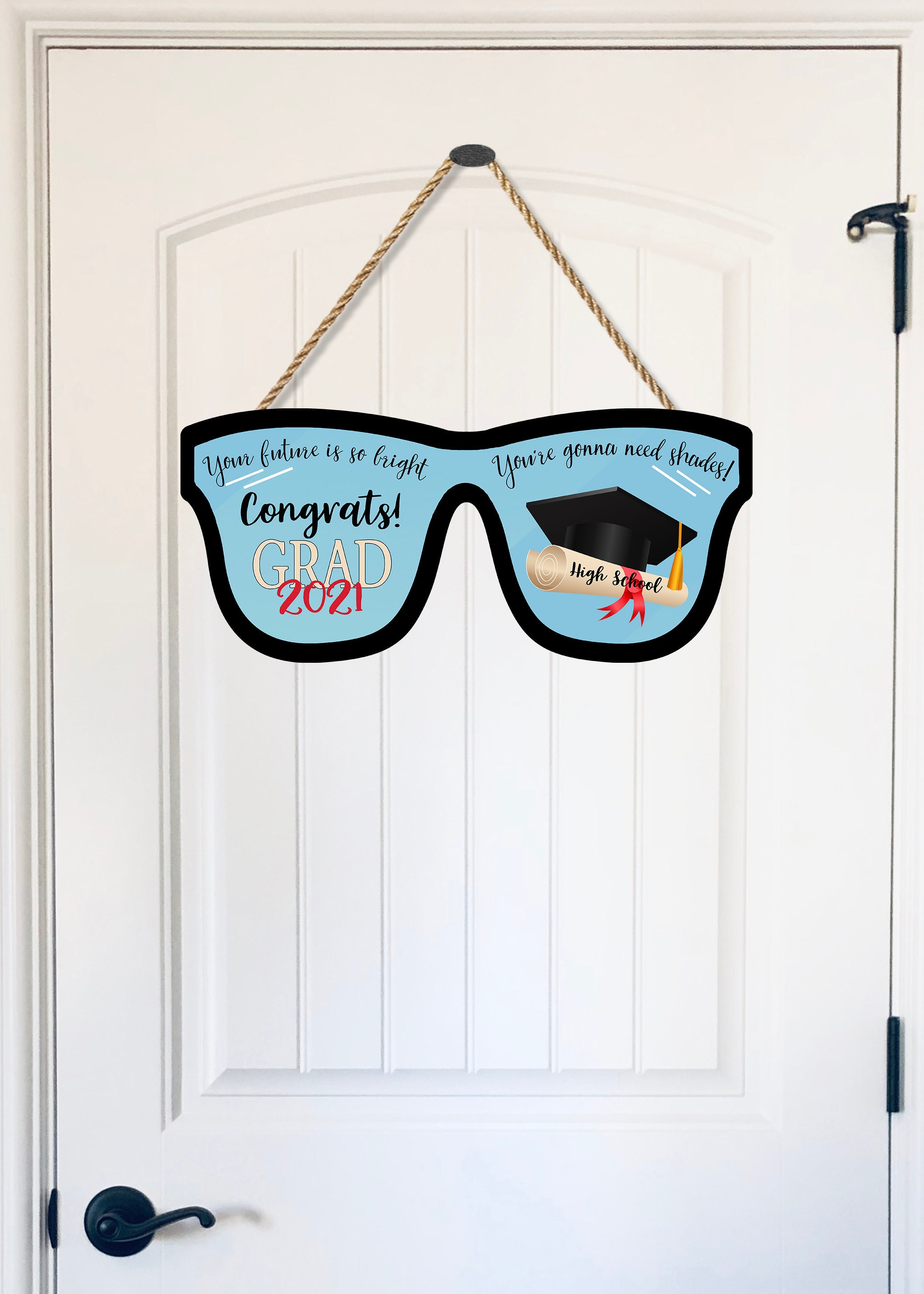 2 Design Options for Graduation Sunglasses Future is so Bright Instant ...