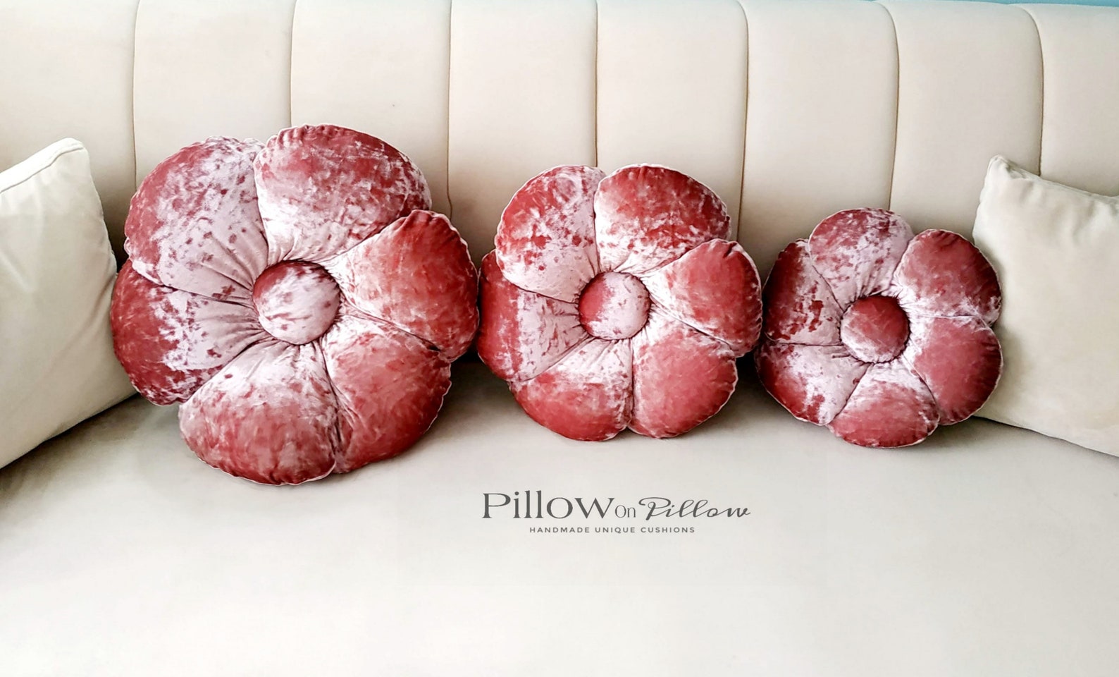 Luxury GOLD ROSE Rose,reversible Cushion,rose Shape Pillow,giant Flower ...