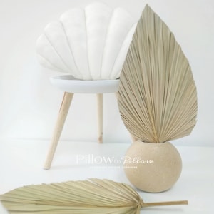 Cushion Seashell, WHITE Color Pillow,round Cushion,seashell Decorative ...