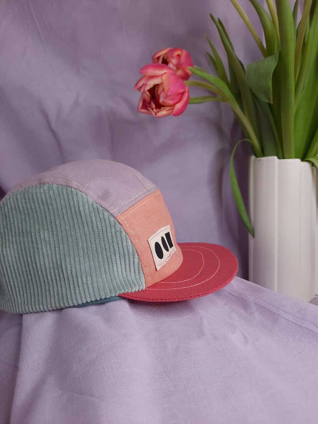 5 Panel Cap tulip Spring Summer Hat Kids Adult Unisex - Etsy