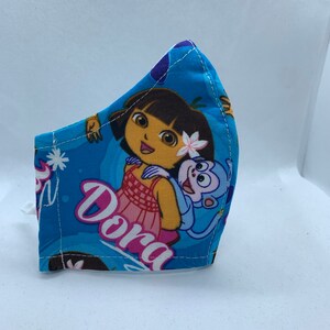 Dora the Explorer Kids Breathable Face Mask With Filter Pocket | Etsy