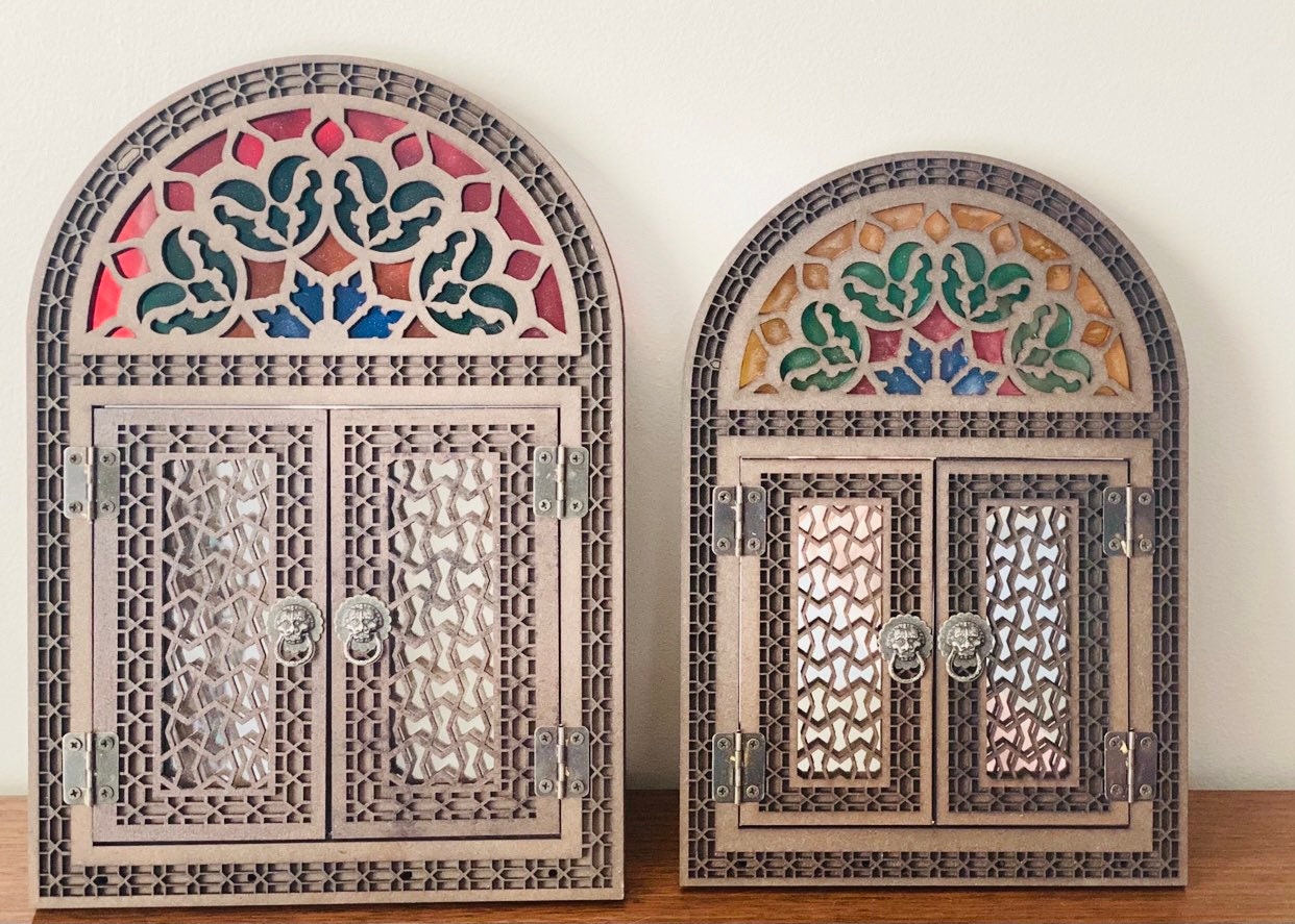 Persian Style Vintage Wooden Mirror - Etsy