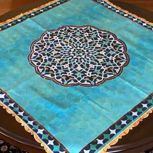 Decorative Persian Design Tablecloth, Table Topper, Table Cover. - Etsy