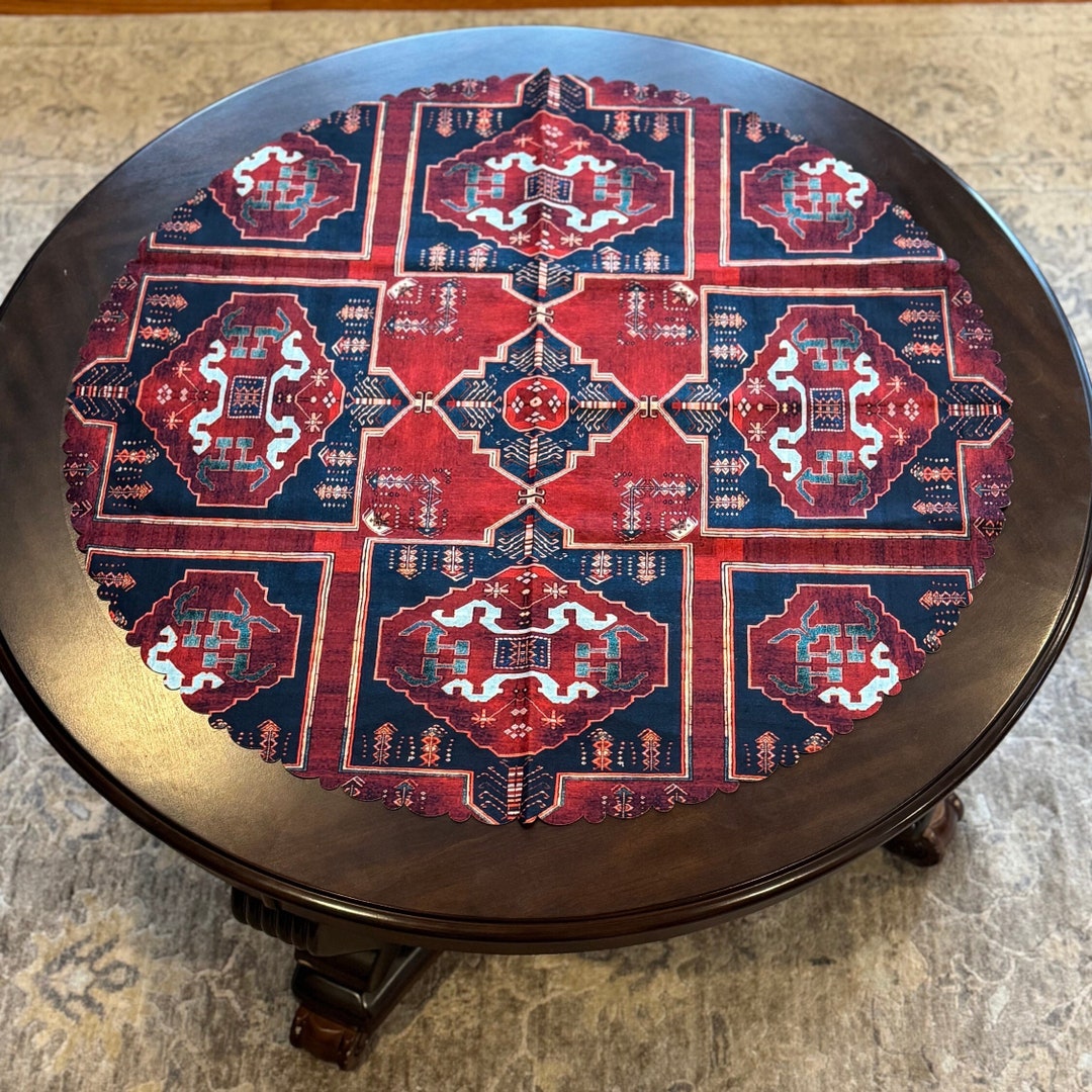 Decorative Persian Design Tablecloth, Table Topper, Table Cover. - Etsy
