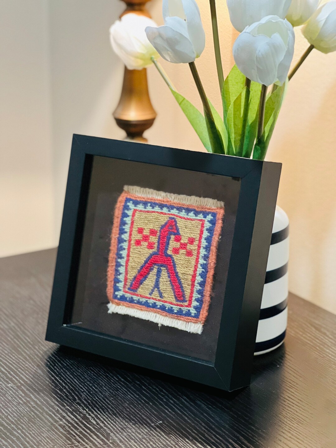 Handwoven Wall Decor, Decorative Tapestry, Mini Tapestry, Woven, Framed ...