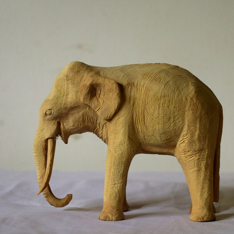 Wooden Elephant - Etsy