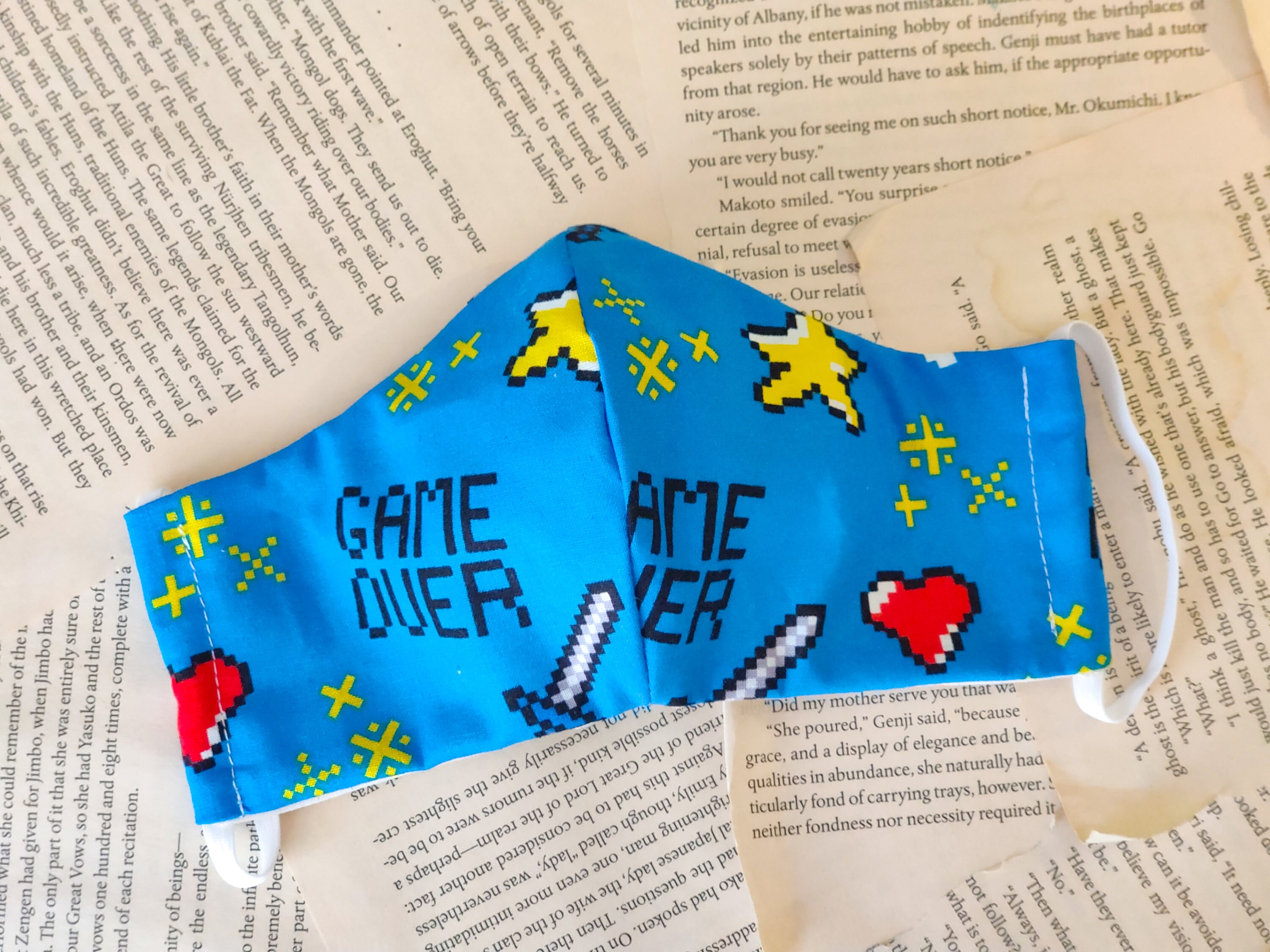 Video Game Cotton Face Mask Adults & Kids Handmade | Etsy