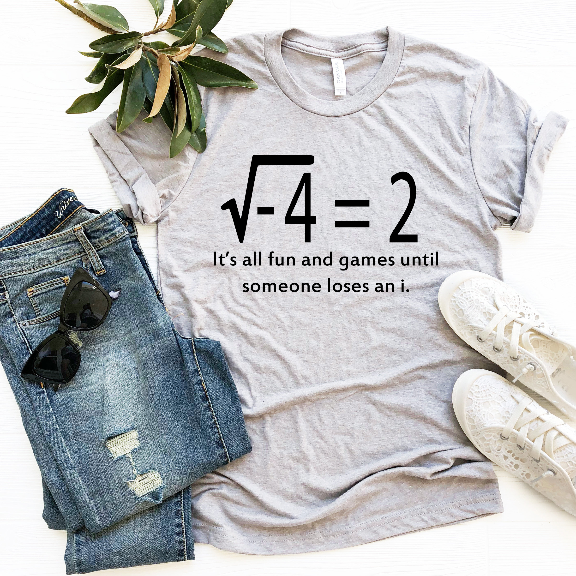 Funny Math Shirt It's All Fun and Games Until Someone | Etsy