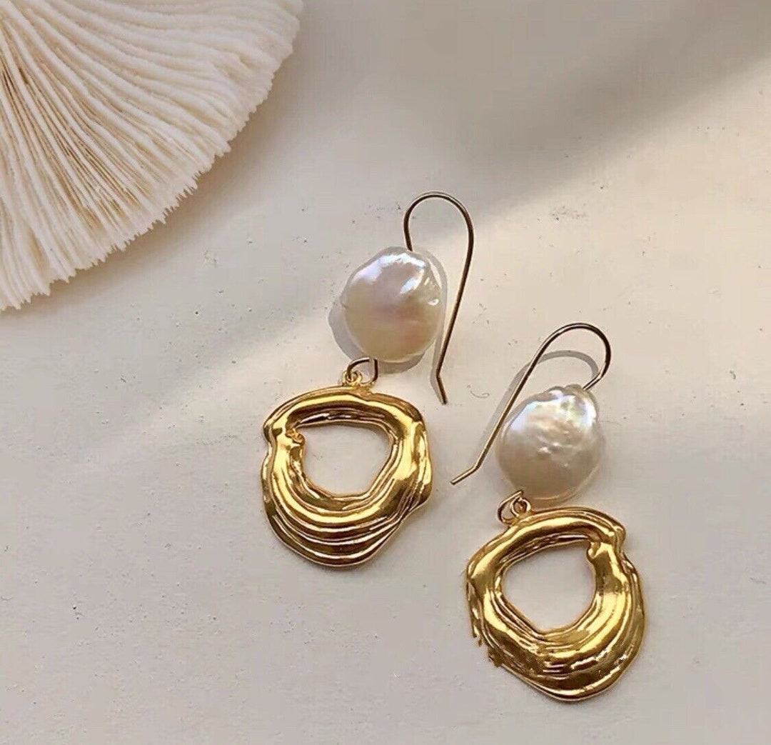 Women Jewelry Vintage Pearl Ear Hook Wedding Dangle Drop Earring - Etsy
