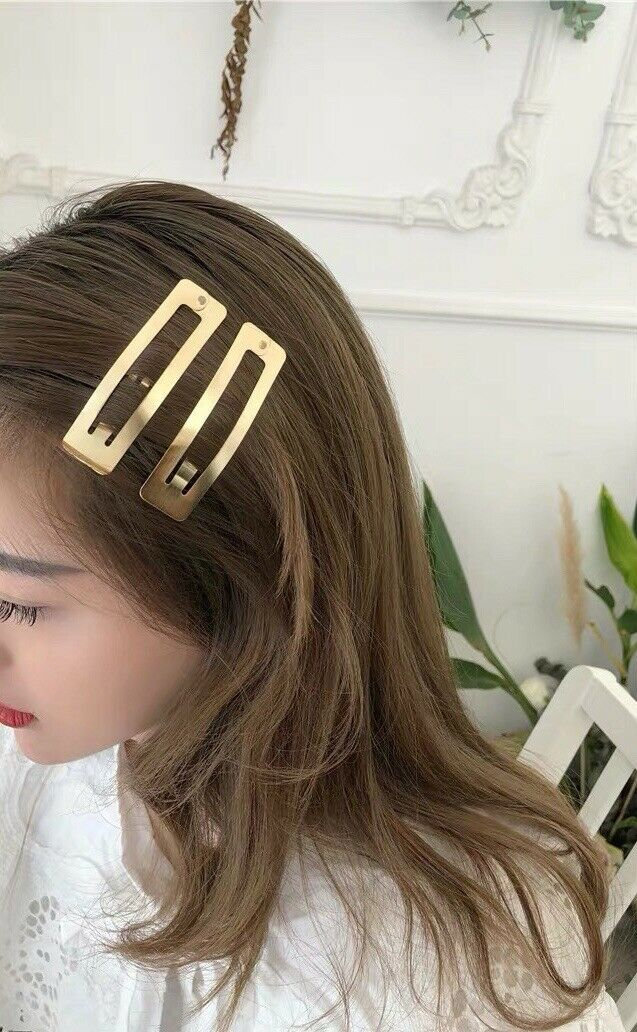 Extra Large Gold Metal Snap Clips Boho Style Jumbo Clips Hair Pin ...