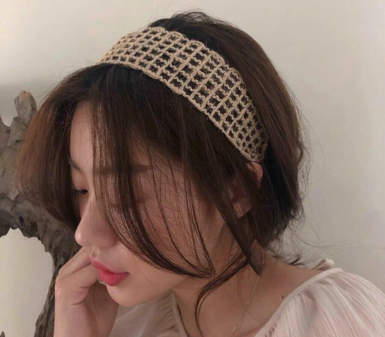 Women Linen Knit Braided Cutout Wide-brim Headband | Gift for Her - Etsy