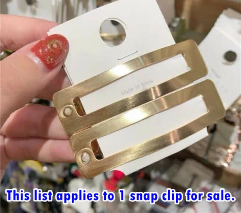 Extra Large Gold Metal Snap Clips Boho Style Jumbo Clips Hair Pin ...