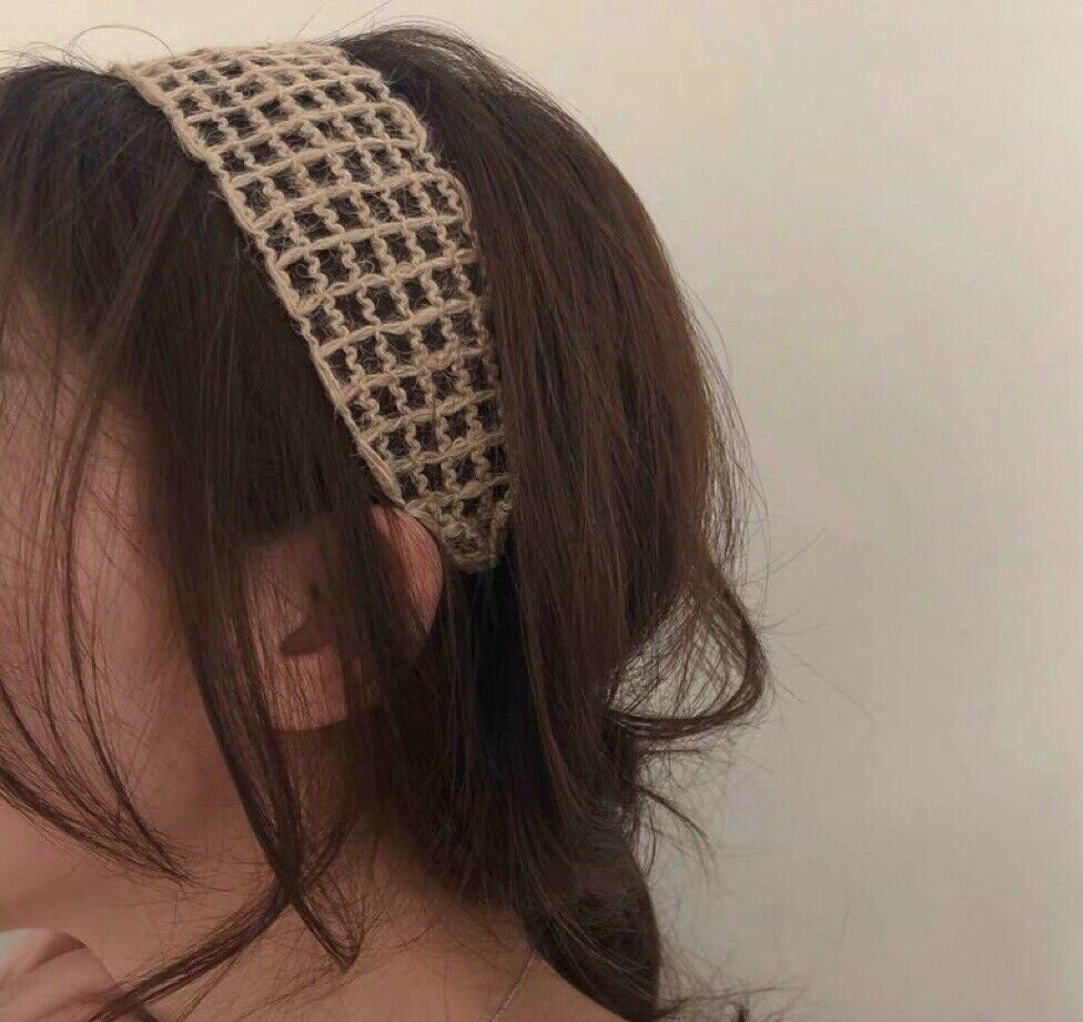 Women Linen Knit Braided Cutout Wide-brim Headband | Gift for Her - Etsy