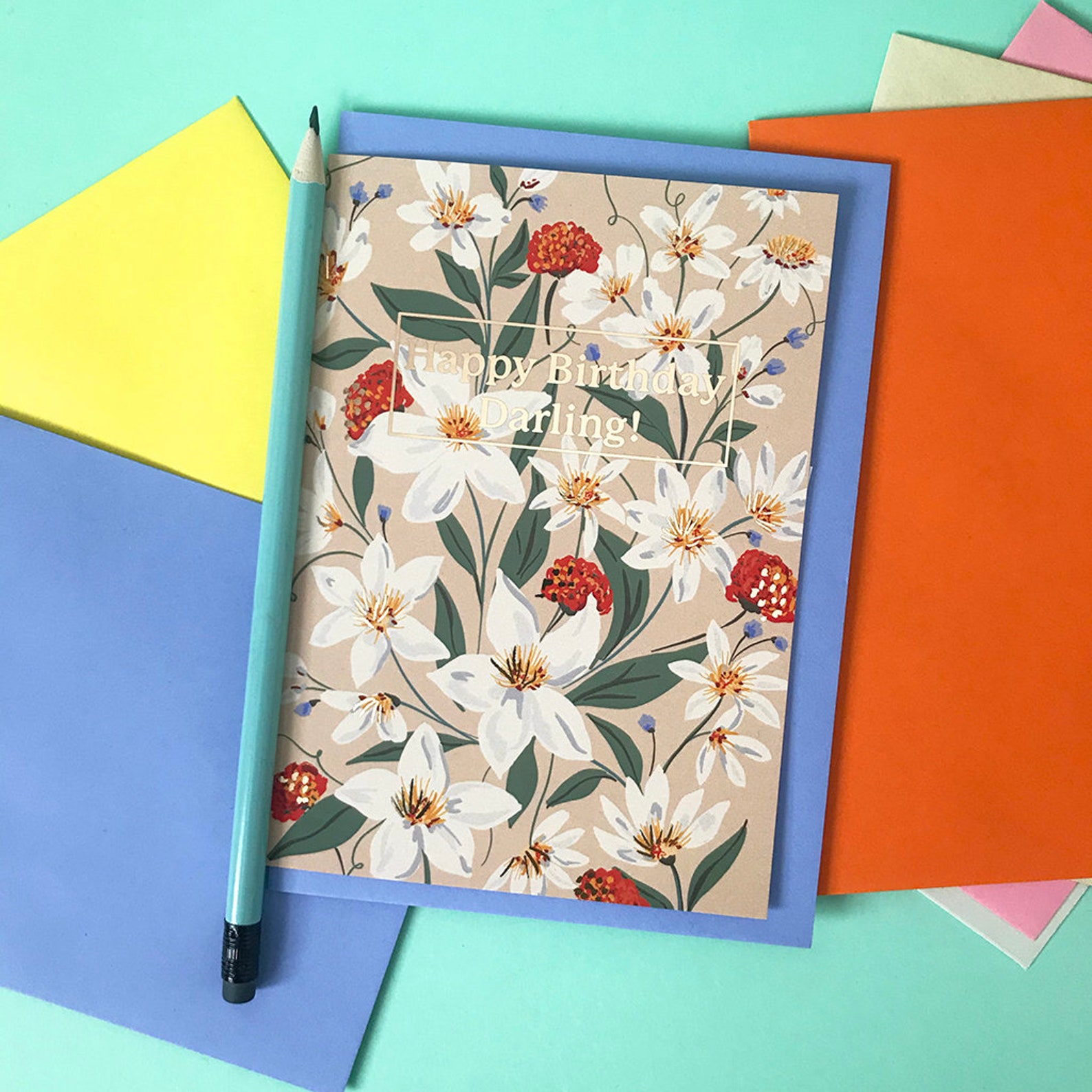 Happy Birthday Trio Greeting Cards Pack of Three. | Etsy