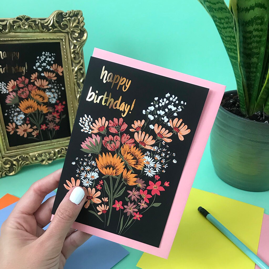 Happy Birthday Trio Greeting Cards, Pack of Three. - Etsy