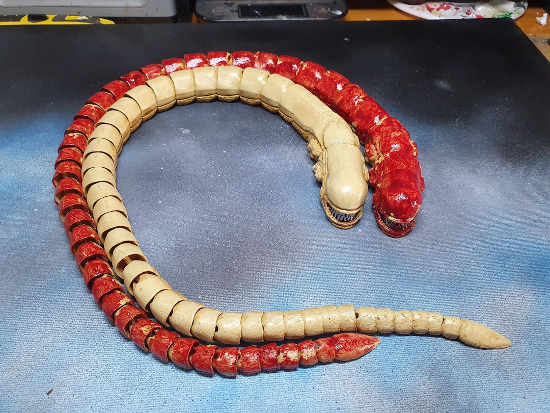 Chestburster Bloody/clean Xenomorph Alien Aliens. Articulated 3D ...