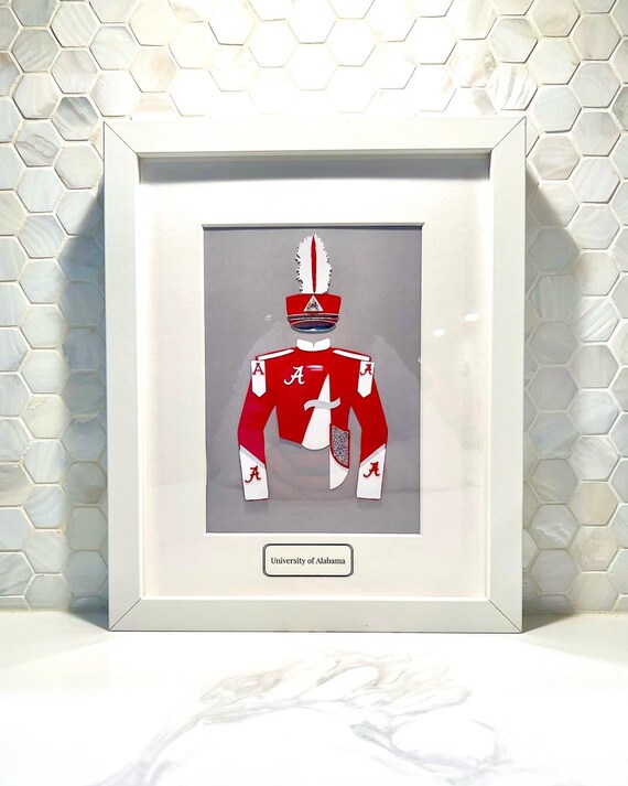 Alabama Marching Band Uniform Shadow Box - Etsy