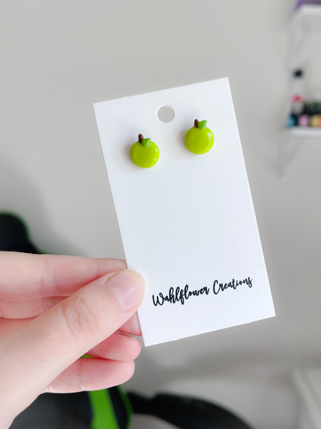 PRE-ORDER Handmade Apple Studs - Etsy