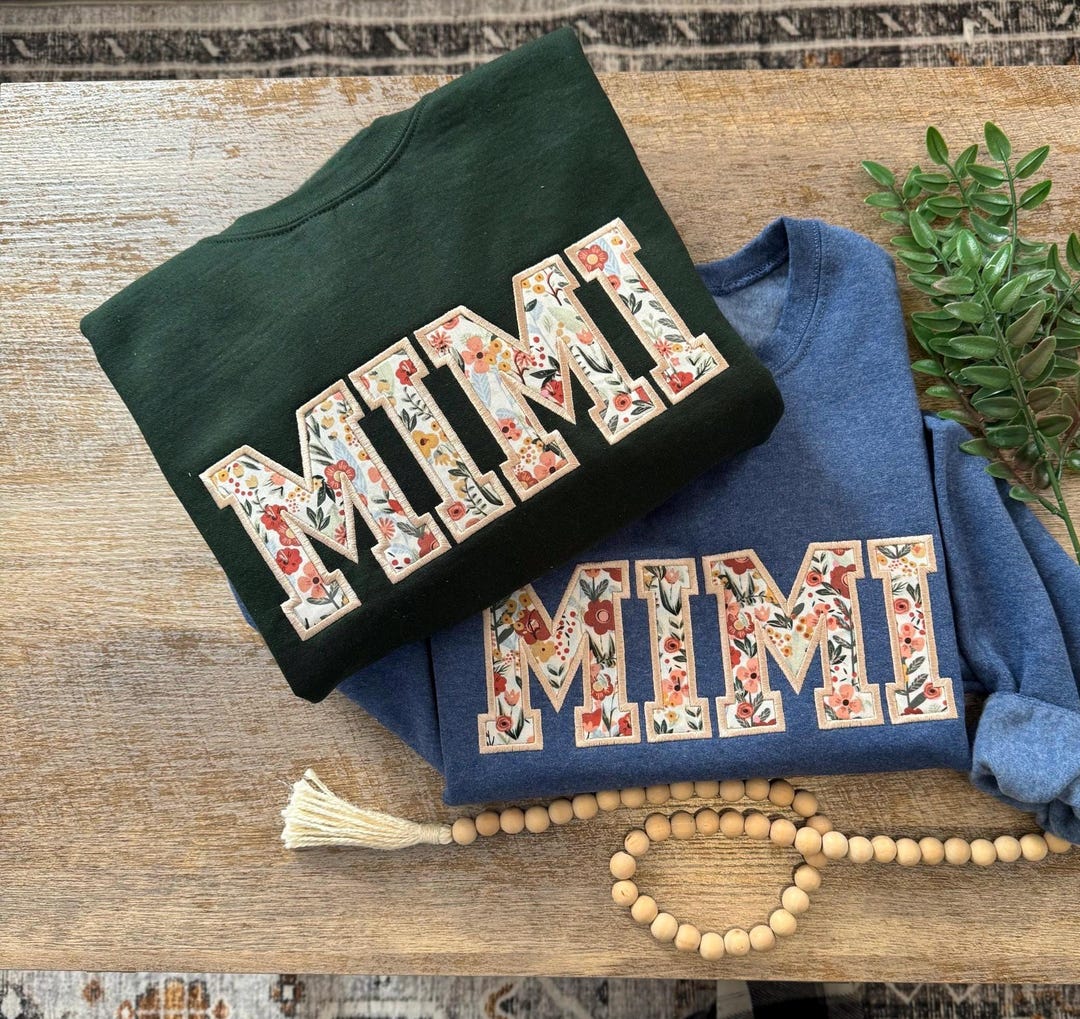 Embroidered Mimi Sweatshirt, Custom Mimi Sweatshirt, Personalized Mimi ...