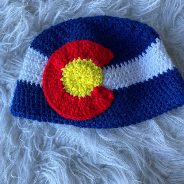 Crochet Flag of Colorado - Etsy