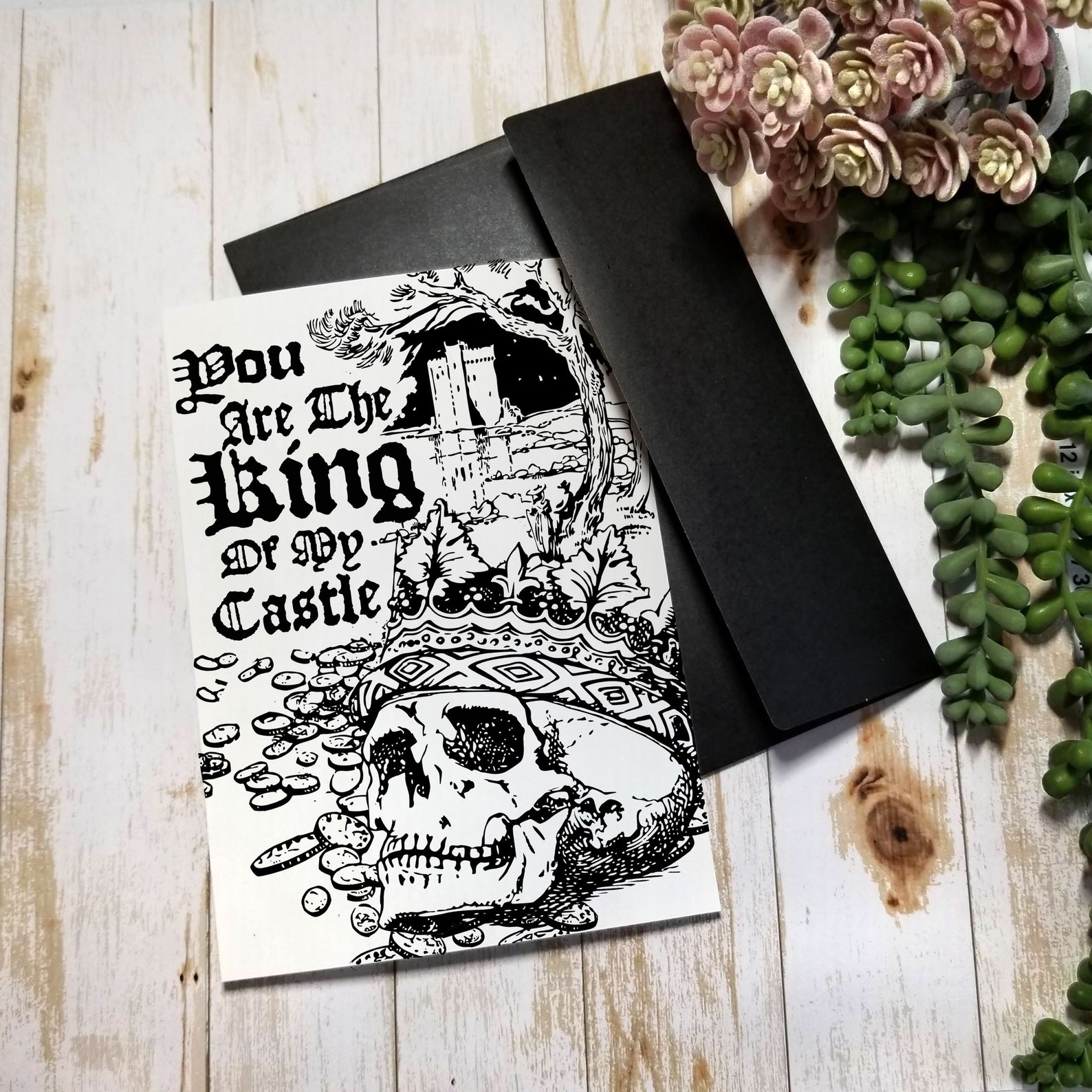 LOVE CARD | 5X7 Gothic Greeting Card | Anniversary Greeting| Fathers ...