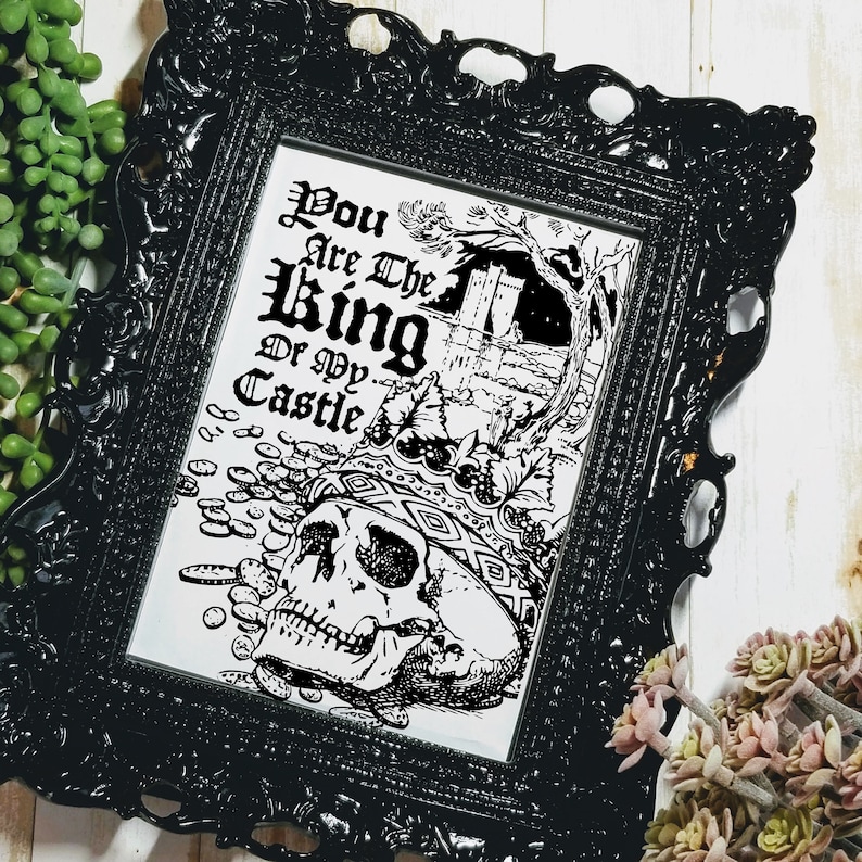 LOVE CARD | 5X7 Gothic Greeting Card | Anniversary Greeting| Fathers ...