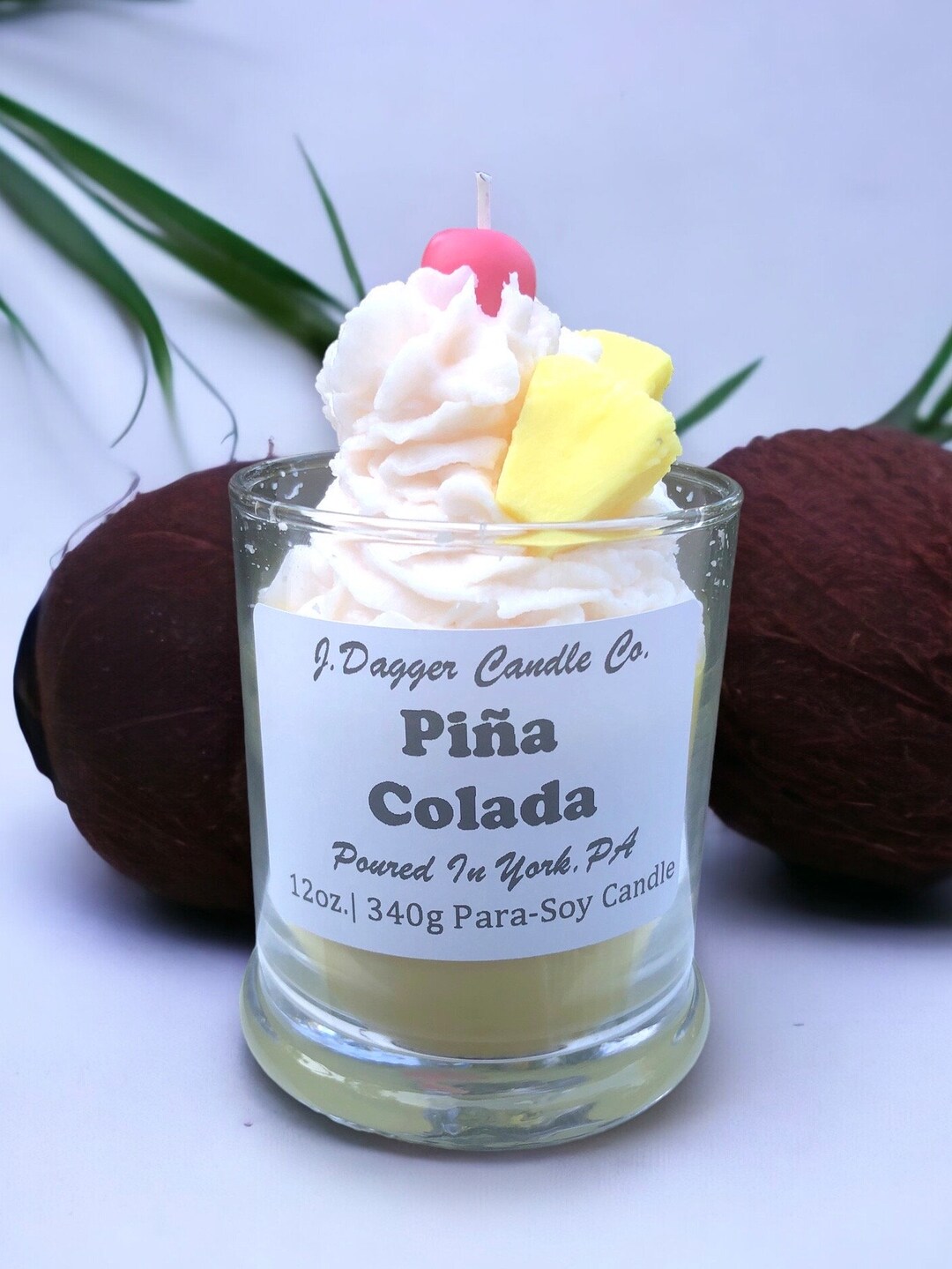 Piña Colada Soy Candle Dessert Candle - Etsy