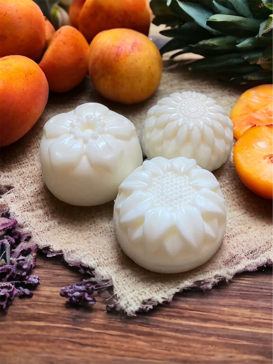 Apricot Burst Soy Wax Melts, Wax Tarts, Scented Wax Melt, Flower Wax ...