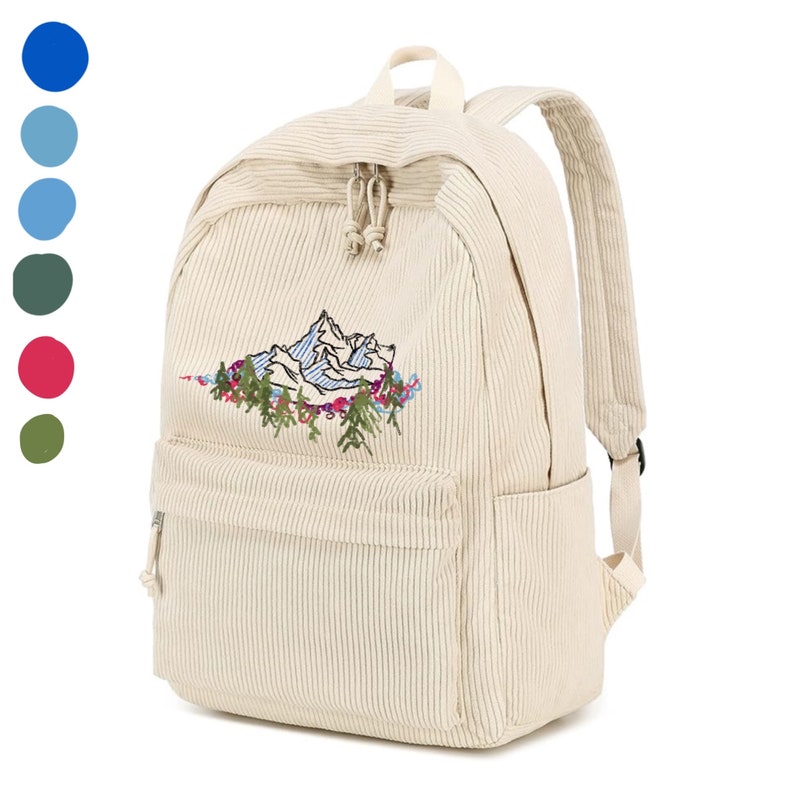 Embroidered Backpack - Etsy