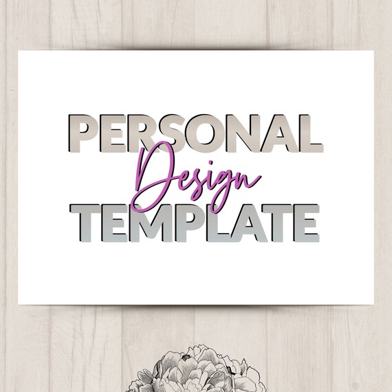 Personalize Design Templates Made for You Digital Download | Etsy