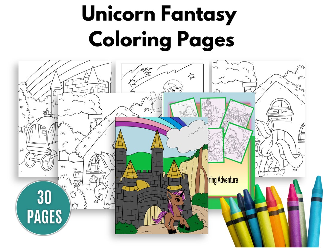 Unleash the Magic With Unicorn Fantasy Coloring Pages - A Whimsical ...