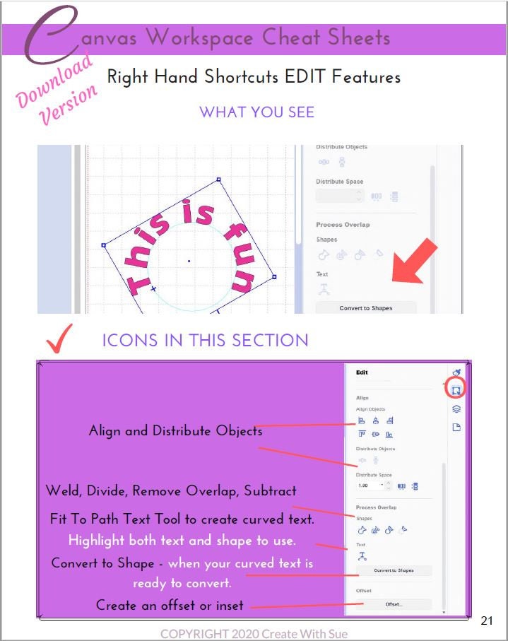 Canvas Workspace Cheat Sheets - Both Online and Downloaded Version ...