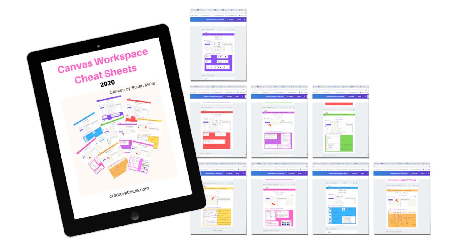 Canvas Workspace Cheat Sheets - Both Online and Downloaded Version ...