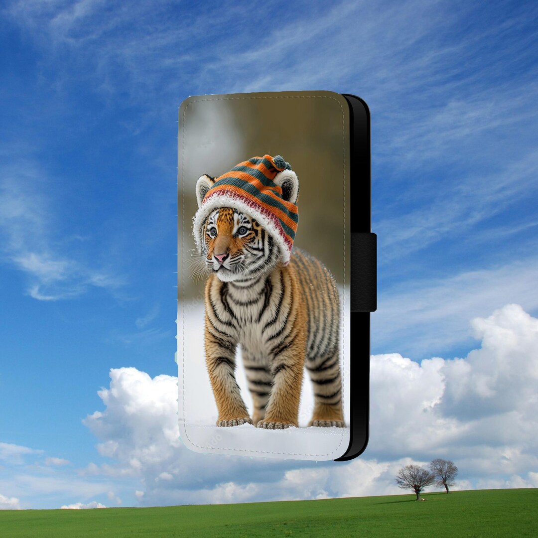 Christmas Tiger Phone Flip Case for iPhone - Etsy