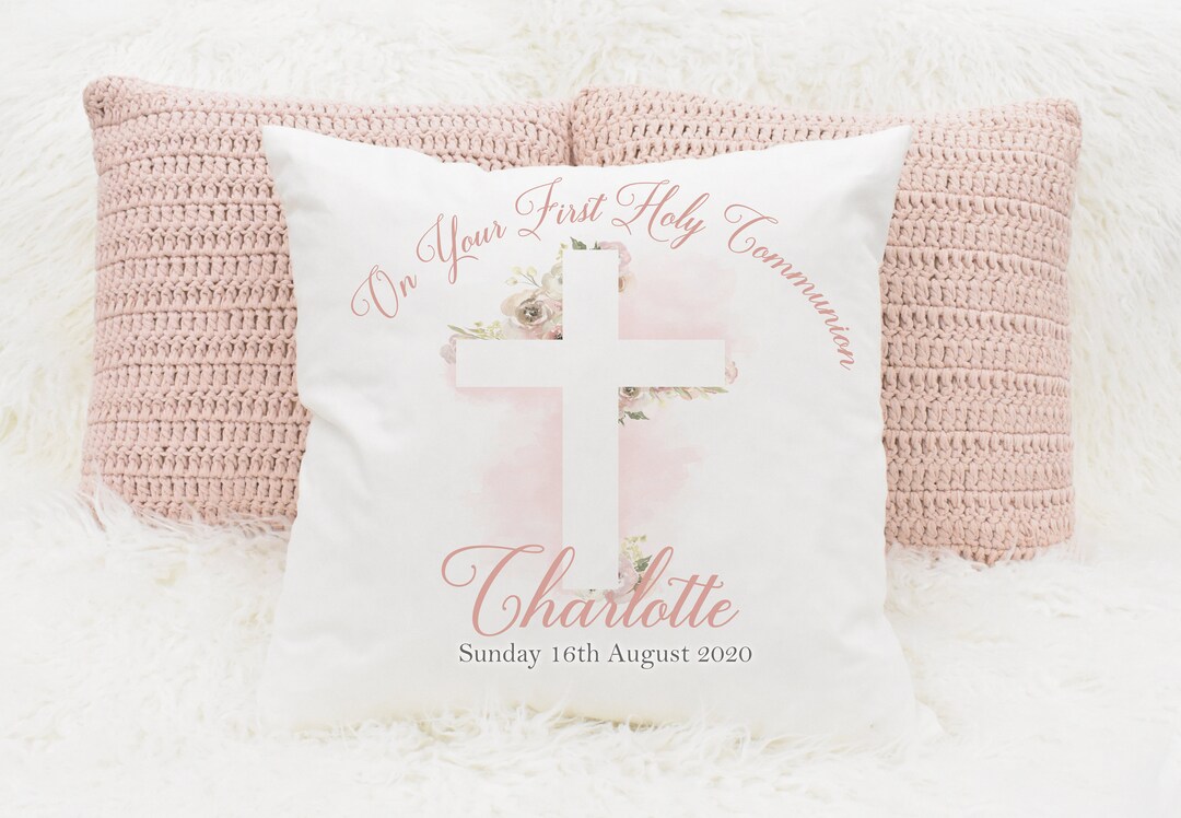 Personalised Childrens First Holy Communion Cushion, Kids Personalized ...