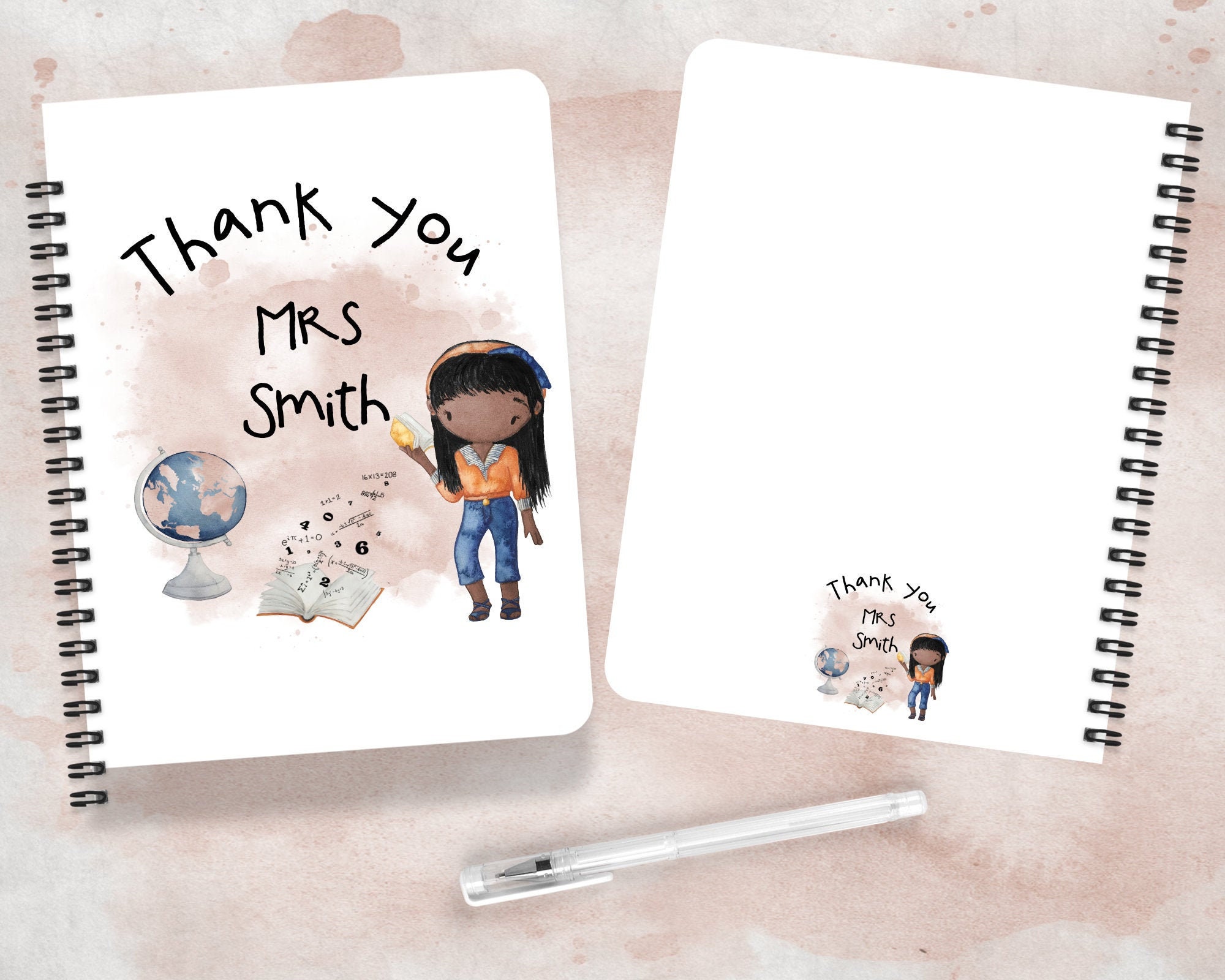 Personalised Thank You Teacher Notebook Gift Personalized | Etsy Personalised Thank You Teacher Notebook Gift Personalized | Etsy