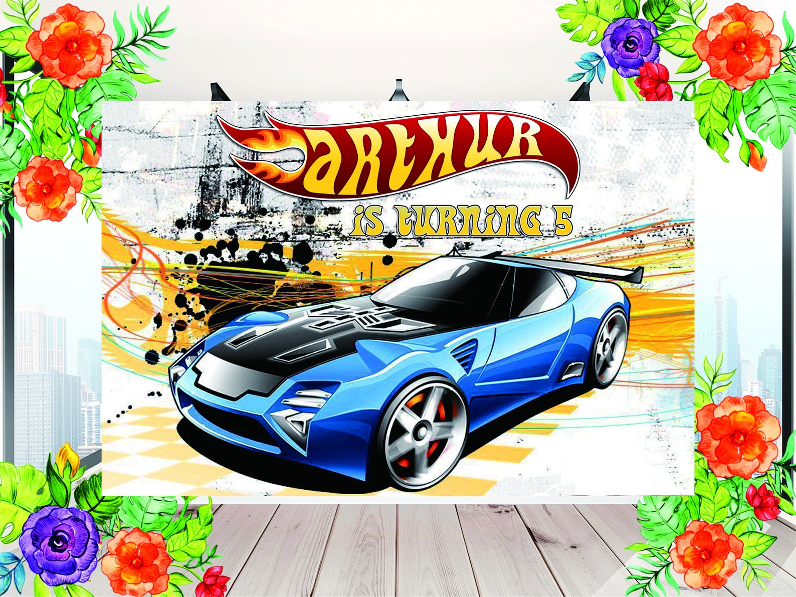 Hot Wheels Backdrop, Hot Wheels Backdrop Birthday, Hot Wheels Party ...