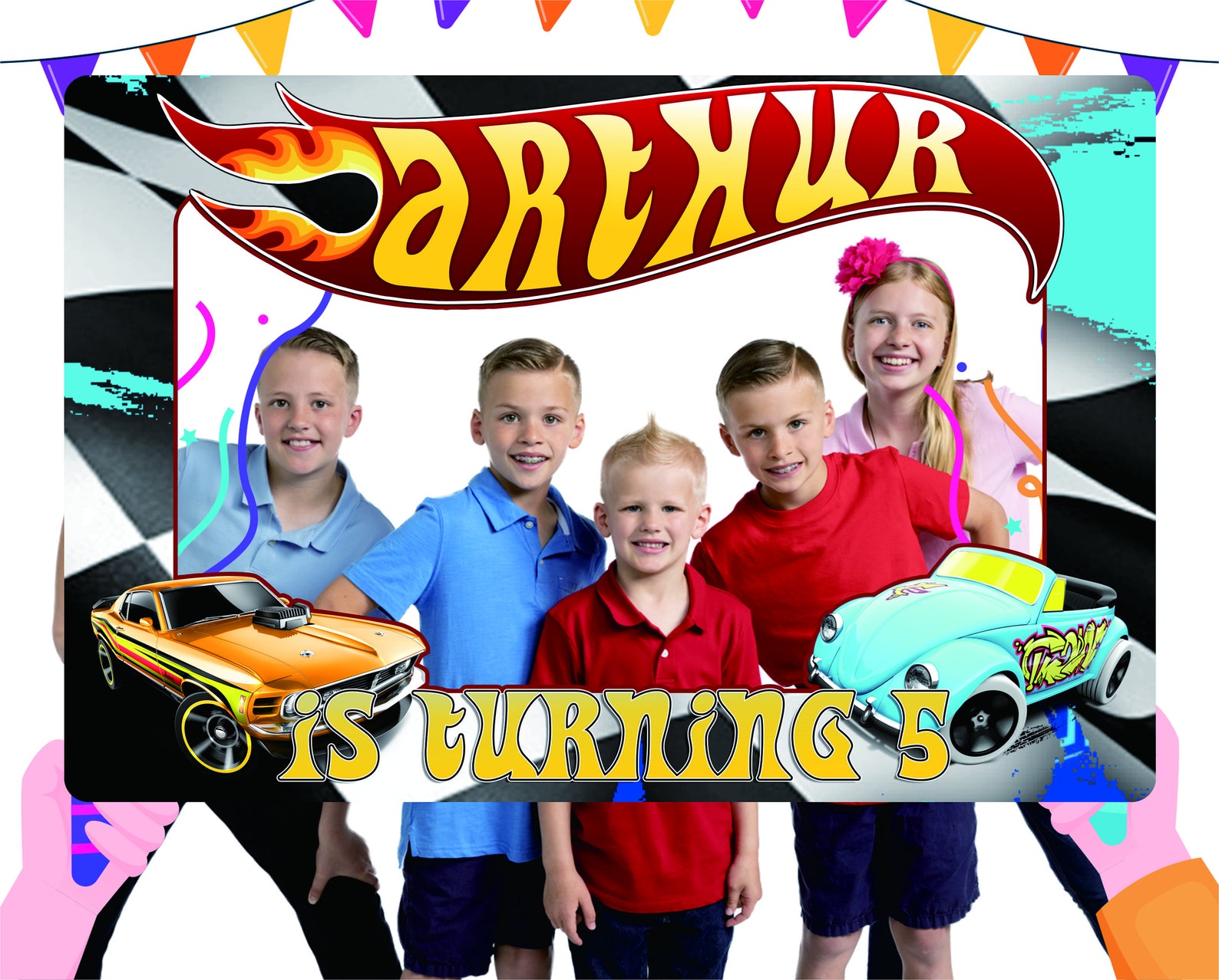 Hot Wheels Photo Booth Frame Hot Wheels Birthday Prop Hot - Etsy