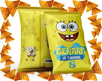 Spongebob Chip Bag | Etsy