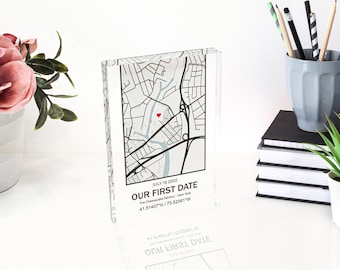 First Date Map | Etsy