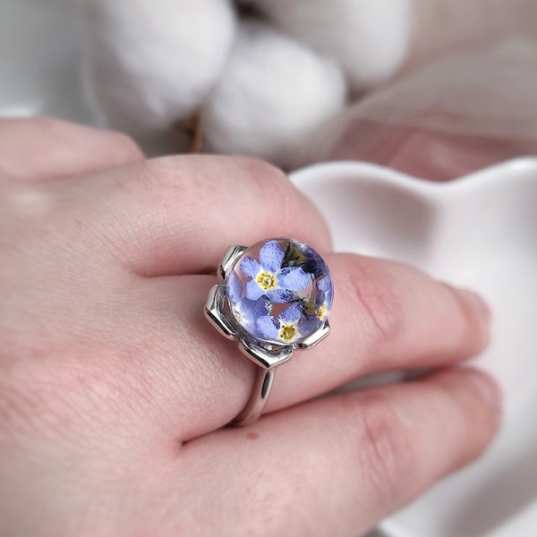 Forget Me Not Ring - Etsy