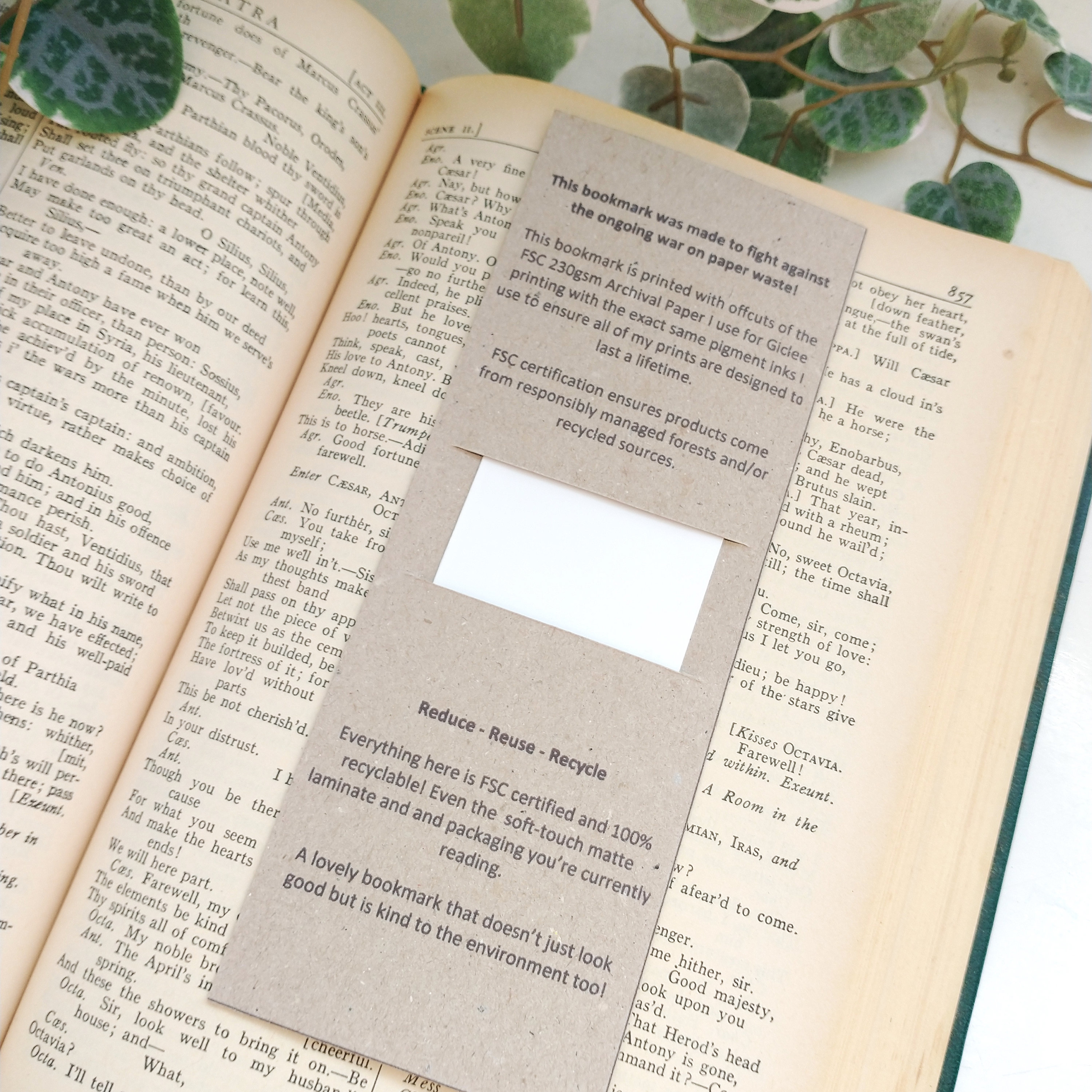 FOX BOOKMARK, Eco-friendly, Eco-friendly Bookmark, Recycled, Free ...