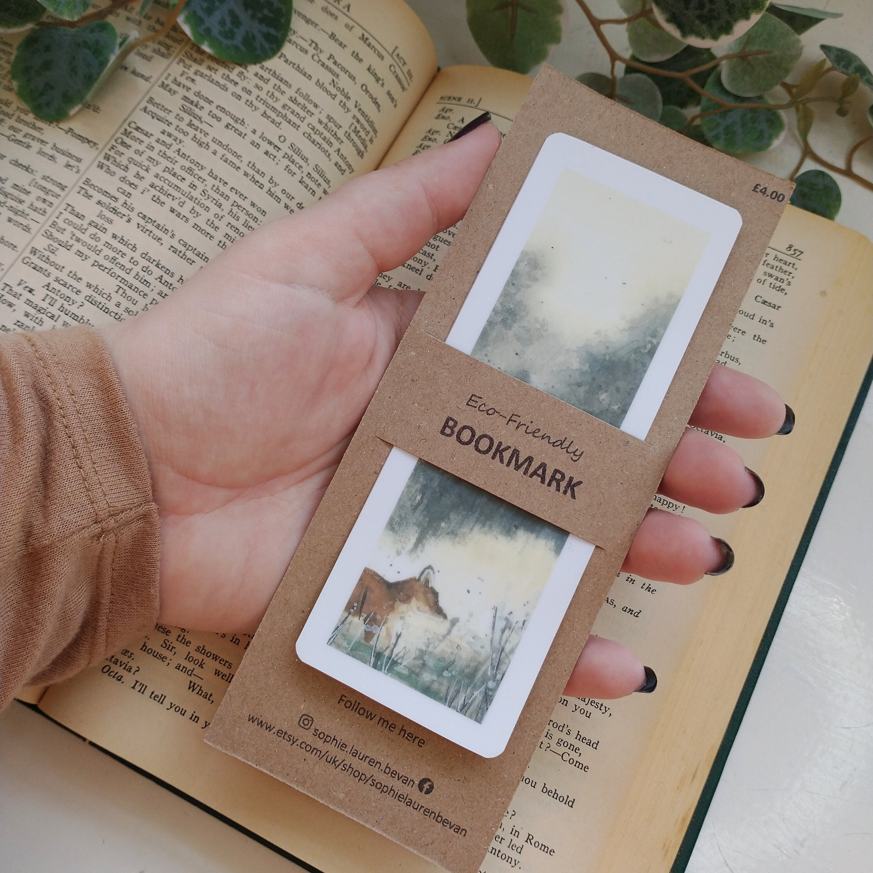 FOX BOOKMARK, Eco-friendly, Eco-friendly Bookmark, Recycled, Free ...