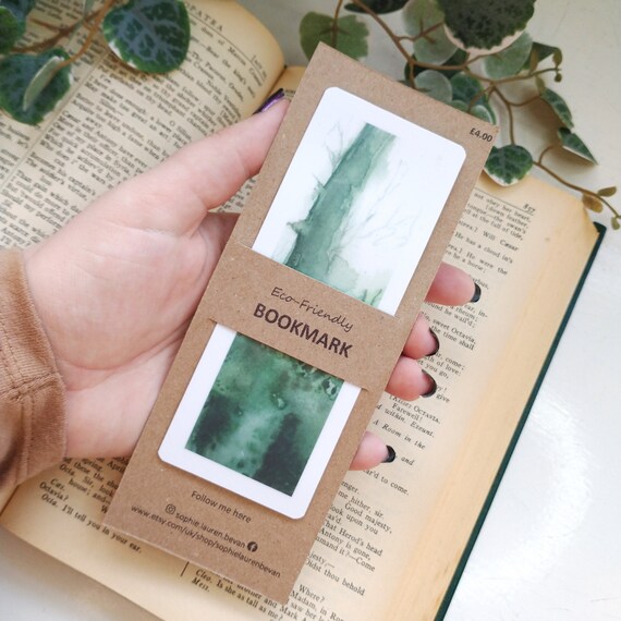 BOOKMARK Eco-friendly Eco-friendly Bookmark Recycled Free - Etsy